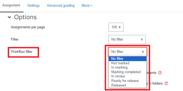 Finding a student's assignment using filters :: University of Waikato