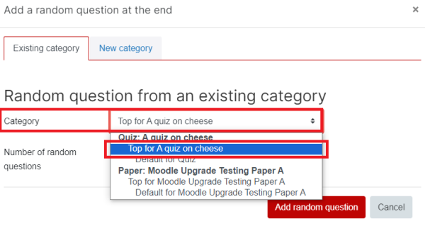 Add random questions :: University of Waikato